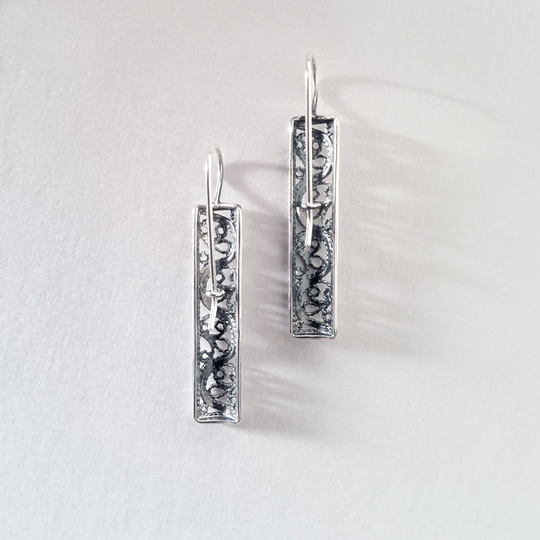 Telkari Filigree Thin Earrings – Aquani